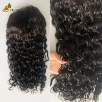 China Premium Quality Vietnamese Human Hair Glueless Kinky Curl Lace Front Wig for sale