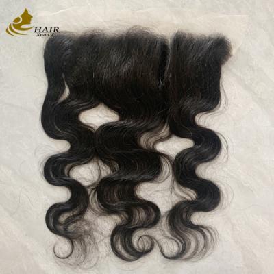 China Virgin Human Hair 13X4 Ear To Ear Transparent Frontal Lace HD Lace Closure for sale