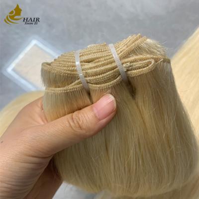 China 12A Grade Customized 200g 613 Color Blond Hair Straight Virgin Human Hair Bundles for sale