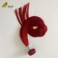 China 12A Burc Color Copper Straight Silky Shiny Virgin Brazilian Cuticle Aligned Single Donor Human Hair Bundles for sale