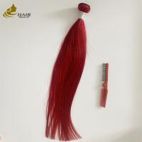 China 12A Burc Color Copper Straight Silky Shiny Virgin Brazilian Cuticle Aligned Single Donor Human Hair Bundles for sale