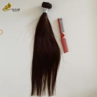 China Double Drawn Remy Hair 20 Inch #4 Medium Brown Human Hair Bundles Weft Extensions for sale