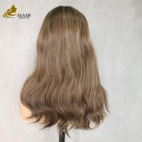 China 20inch Natural Wave 6# 10#12# Colored Front Lace Wig Customized Human Hair Lace Wig for sale