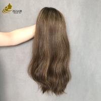 China 20inch Natural Wave 6# 10#12# Colored Front Lace Wig Customized Human Hair Lace Wig for sale