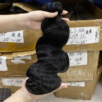 China 15A high grade natural black body wave 100% virgin human hair bundles for sale for sale