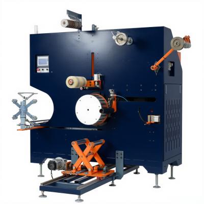 China High Speed Automated PET Strap Winder 32MM Electric Coil Winding Machine for sale