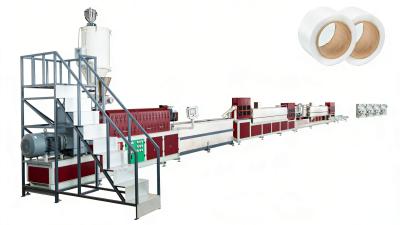 China Heavy Duty Strapping Extrusion Equipment 150kg H Twin Screw Extruder High Output Stable Running for sale