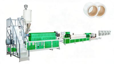 China Heavy Duty PP Strap Band Extrusion Line with 150kg/H Output and Twin Screw Technology for sale