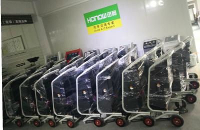 China Manual Automobile AC Refrigerant Recovery Machine 3600L/ Hour Vacuum Speed for sale