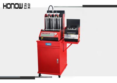 China Automatic Car Fuel Injector Tester And Cleaner 4 Cylinders Separated Ultrasonic Bath for sale