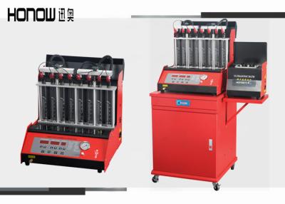China Car Automatic Ultrasonic Fuel Injector Cleaning Machine 8 Cylinders 250W Power for sale