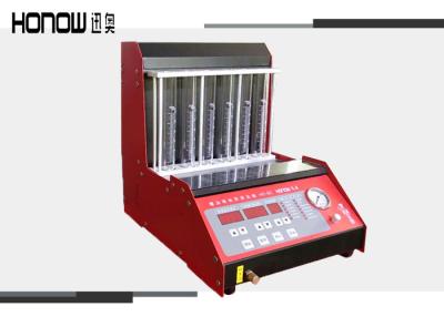 China Auto Fuel Injector Cleaner Tester Machine With LED Display 6 Cylinder 110V / 220V for sale