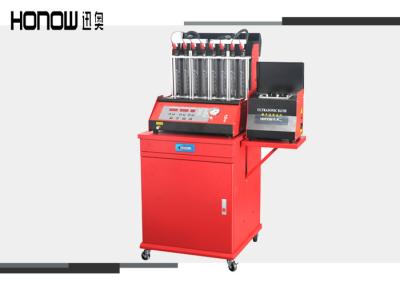 China 8 Cylinder Fuel Injector Tester And Cleaner , Car Injector Cleaning Machine for sale