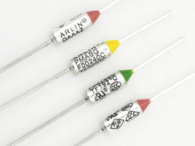 China ARF Temperature Fuse F00 Series With H90 Copper Shell And Silver Contacts Offering Temperature Protection for sale