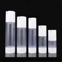 China White Plastic PP Cream Airless Cosmetic Bottles 15ml 30ml 50ml for sale