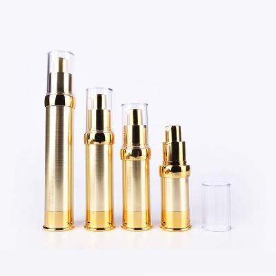 China Plastic Vacuum Cosmetic Face Cream Pump Bottle With Clear Cap 10ml - 30ml for sale