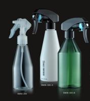 China Water Liquid Sanitizer Spray Bottle PET Trigger Round Transparent Bottle Room Cleaning 300ml for sale