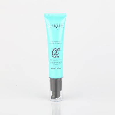 China Oval Plastic Cosmetic Tubes Lotion BB CC Cream Sunscreen Squeeze Plastic Packaging for sale
