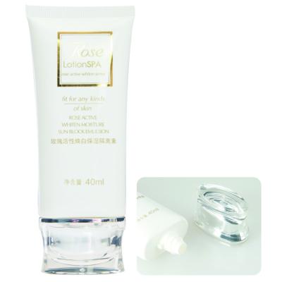 China Custom Printing 15ml Plastic Cosmetic Tubes For Sunscreen BB CC Cream for sale