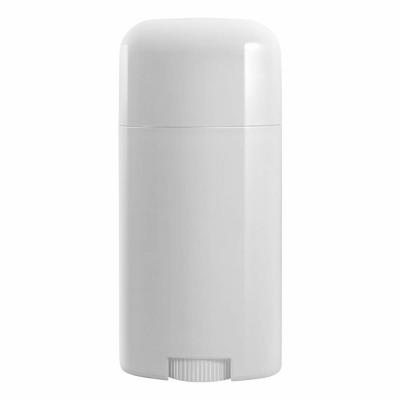 China White 50ml Paste Empty Roll On Bottle Shipment On Time Skincare Oval Bottle for sale