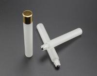 China Frosted Glass Cosmetic Body Perfume Oil Roll On Bottle With Twist Up Caps for sale