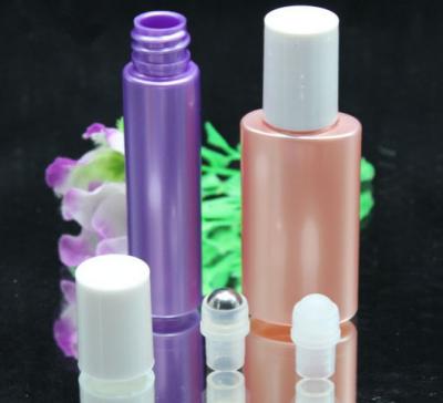 China Multiple Capacity Treatment Oil Roll On Plastic Bottle With White Cap for sale