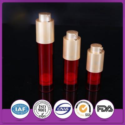 China Recycled ABS Round Airless Snap On Stand Up Straight Cosmetic Bottle 15ml for sale