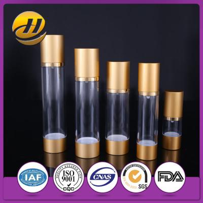 China 100ml Clear AS Plastic Airless Cosmetic Packaging Cream Serum Bottles for sale