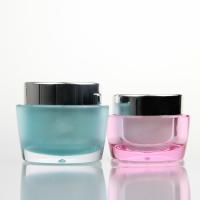 China Round Double Wall Luxury Cosmetic Facial Cream Container 20G Acrylic Packaging Jar for sale