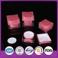 China Empty Acrylic Skincare Plastic Double Wall Cosmetic Packaging Jar 20G With Screw Lids for sale