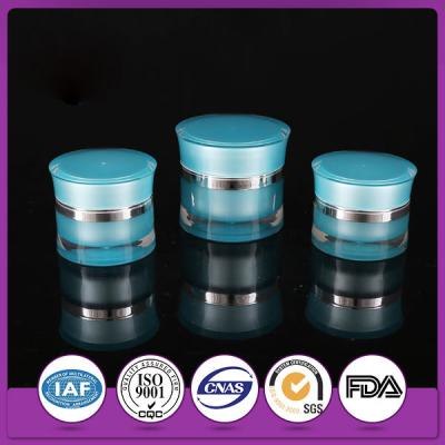 China 15G Luxury Waist Empty Plastic Jar For Skin Care Cream Acrylic Cream Jar for sale