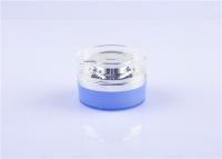 China Blue Acrylic Face Cream Container Cosmetic Airless Press Pump Jar Packaging 50g for sale