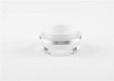 China White Transparent Acrylic Jar Round Double Cosmetic Face Cream Jars 50g for sale