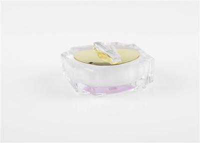 China Octagon Shape Acrylic Jar 50g For Skin Care Empty Clear Cream Cosmetic Container for sale