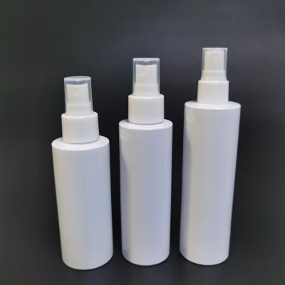 China 120ml White Mist Spray Bottle Skincare PET Plastic Bottle Cosmetic Packaging for sale