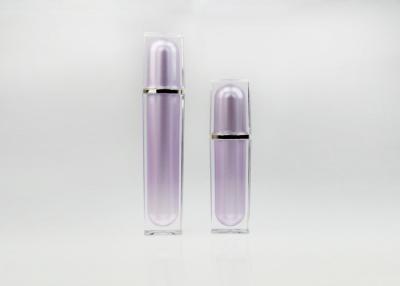 China Golden Acrylic Small Lotion Pump Bottle , Spray Painting Cosmetic Cream Bottle for sale