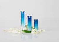 China Transparent White Airless Cosmetic Bottles Slim Clear Empty 50ml For Lotion Cream for sale