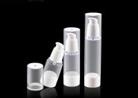 China Clear Plastic Airless Cosmetic Bottles Containers 15ml 30ml For Skincare for sale