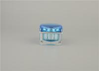 China Colorful Empty Plastic Cosmetic Packaging Cream Jar Acrylic Cream Jar for sale