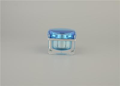 China Colorful Empty Plastic Cosmetic Packaging Cream Jar Acrylic Cream Jar for sale