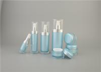 China Oval Shape Acrylic Lotion Bottle Plastic Cosmetic Packaging Shangyu Plastic Acrylic Lotion Bottle for sale