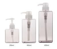 China White 300ml Clear Plastic Cosmetic Jars , Amber Plastic Makeup Jars For Lotion for sale