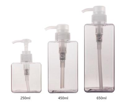 China White 300ml Clear Plastic Cosmetic Jars , Amber Plastic Makeup Jars For Lotion for sale