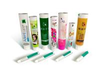 China Round Plastic Cosmetic Tubes Hand Lotion Aluminum Matt Surface Finish for sale