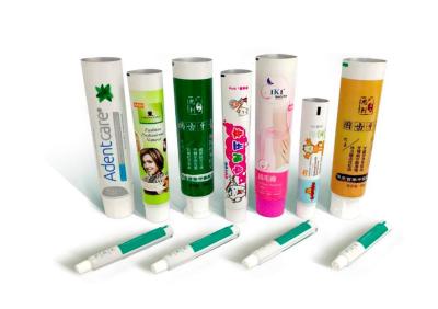 China Round Plastic Cosmetic Tubes Hand Lotion Aluminum Matt Surface Finish for sale