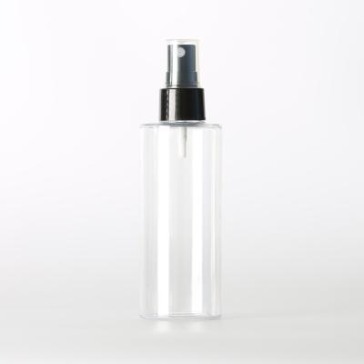 China Water Mist Cosmetic Spray Bottle Flat Shoulder Clear Pet 100ml For Personal Care for sale