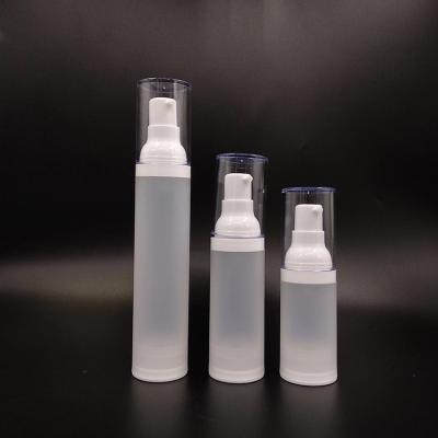 China 20ml 50ml Skin Care Cosmetic Cream Packaging / AS Clear Airless Pump Bottles for sale