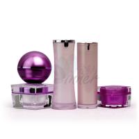 China Acrylic Airless Cosmetic Bottles Hot Stamping Printing ISO9001 Certified for sale
