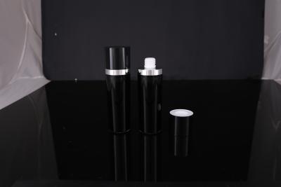 China Dual Layer Square Plastic Lotion Jars , OEM Acrylic 15ml Empty Lotion Bottles for sale