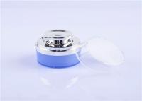 China Decorative Lotion Plastic Jar Containers With Pump Flat 100ml OEM FDA UV Coating for sale